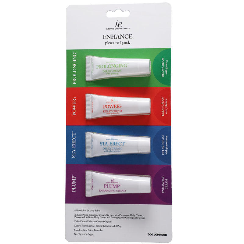 ENHANCE Pleasure - 4-Pack - Mixed Enhancing Creams - 30 gram Tubes ...
