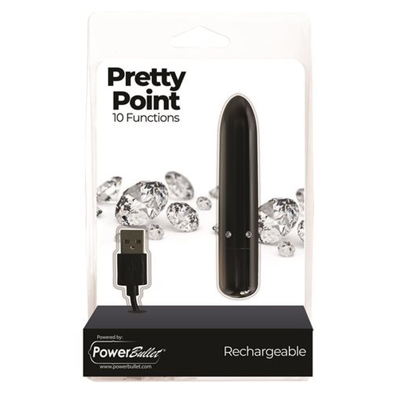 Pretty Point 4in Power Bullet Black – Wild Fantasy