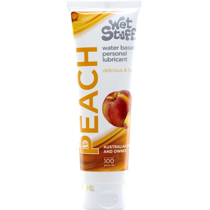 Wet Stuff Peach Water Based Flavoured Lubricant Tube 100g – Wild Fantasy
