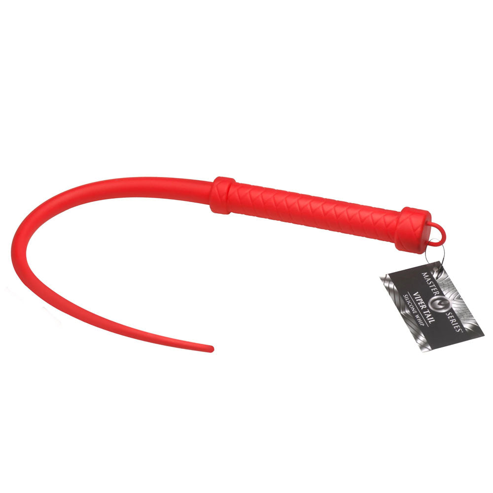 Master Series Viper Tail - Red - Red Silicone Whip – Wild Fantasy