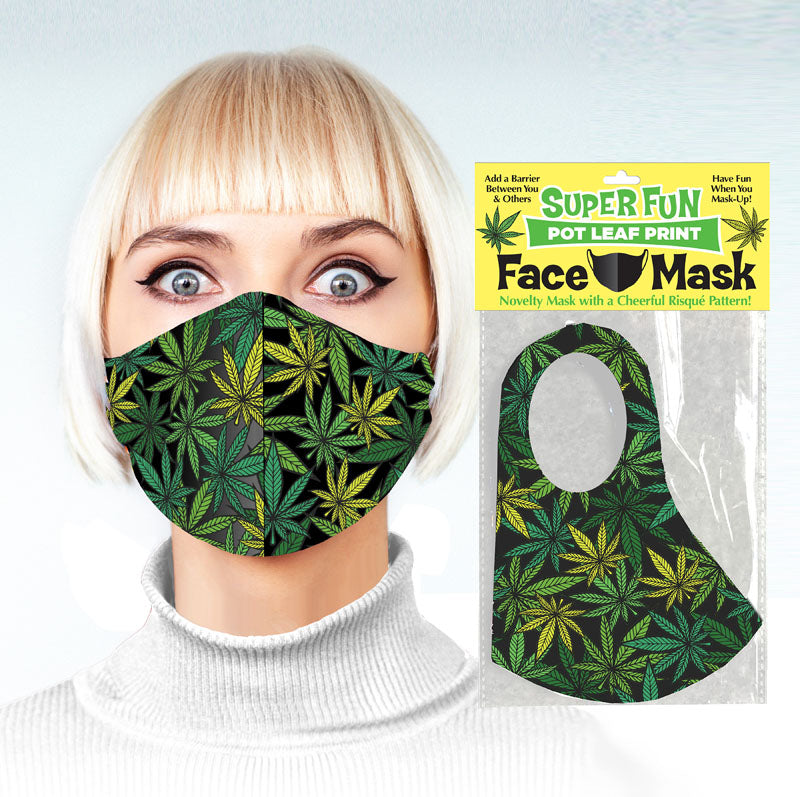 Super Fun POT LEAF Mask - Novelty Face Mask – Wild Fantasy